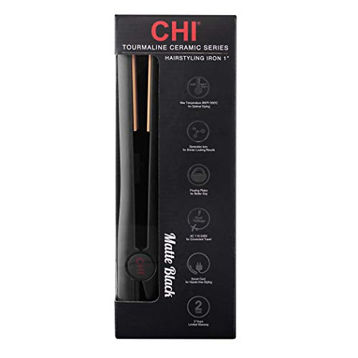 CHI Professional 1-Inch Ceramic Tourmaline Hairstyling Flat Irons