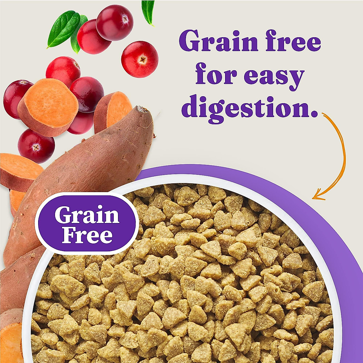 Halo Holistic Indoor Cat Food Dry, Grain Free Cage-free Chicken Recipe for healthy weight support, Complete Digestive Health, Dry Cat Food Bag, Adult Formula, 3-lb Bag