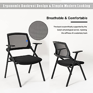 VACYOVKE 20 Pack Folding Chair with 280lb. Capacity Portable Nesting Commercial Seat for School Events Office Picnic Kitchen Conference Waiting Training Room