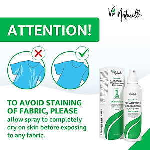 Face, Body Acne Spray - Salicylic Acid - Butt, Back Acne Treatment - Cystic Hormonal Acne Treatment, Body, Chest Spray