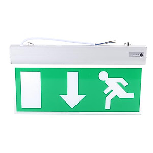 Acrylic LED Emergency Exit Lighting Sign Safety Evacuation Indicator Light for Mall Hotel Hospital Station 110‑220V