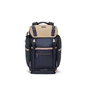 TUMI Alpha Bravo Expedition Flap Backpack - Midnight Navy/Khaki