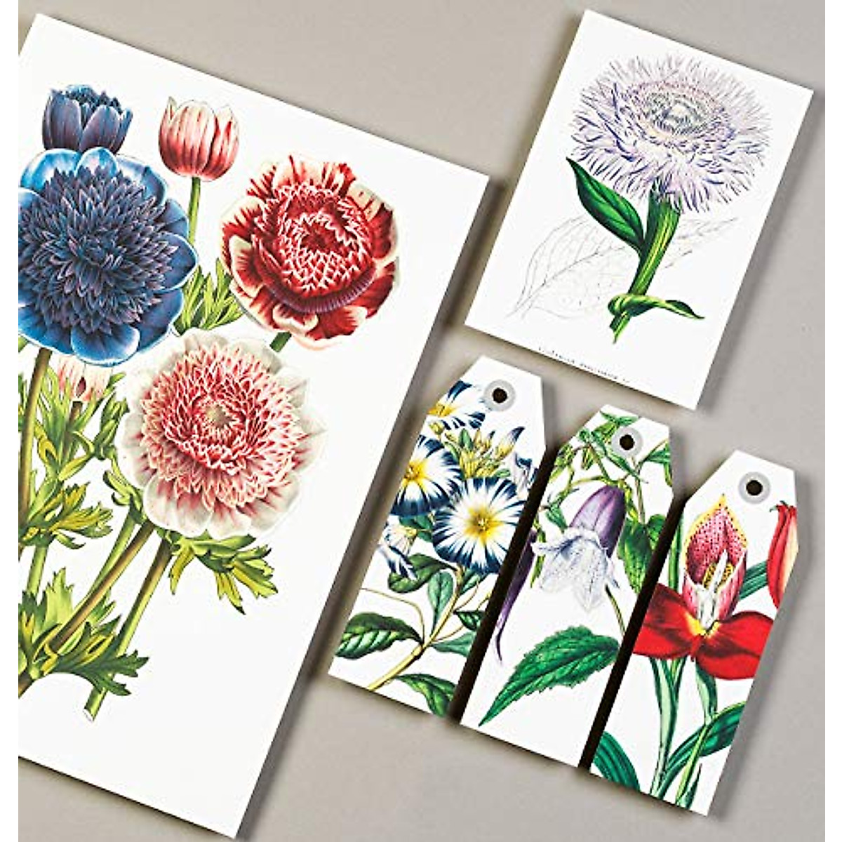 Flowers: Paper Craft Book with Cards, Envelopes, Stickers, Tags & Colouring Sheets (Multilingual Edition) (English, Spanish, French and German Edition)