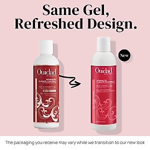 Ouidad Advanced Climate Control Heat & Humidity Stronger Hold Gel Travel Size - 8.5 fl oz, Anti-Frizz Nano Technology, Styling Gel, Prevents Flyaways & Frizz, Crunch-free Hold, For All Curl Types