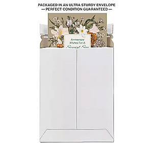 Chuck's Card-O-Rama Son Anniversary Card and Daughter-in-Law - Envelope Included - 5" x 7.75" - Packaged in Extra Sturdy Mailer - 96049