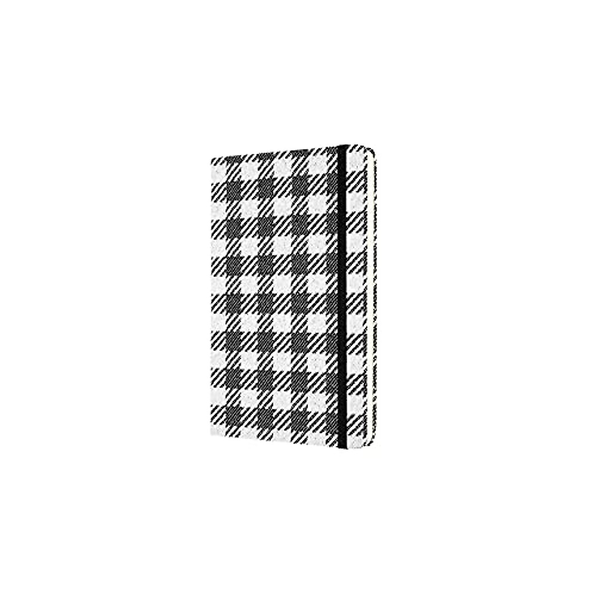Moleskine Limited Collection Blend Textile Notebook, Hard Cover, Large (5" x 8.25") Ruled, Check, 240 Pages
