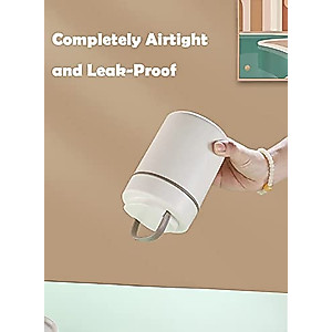 VEMJO 17 Oz Thermos for Hot Food Soup Thermos Insulated Food Jars Vacuum-Insulated Food Jar Stainless Steel Hot Food lunch Container with Folding Spoon Leak Proof (Blue)