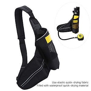 Diving Oxygen Cylinder Bag,1L Carrying Case Quick Dry Storage Shoulder Bag for Diving