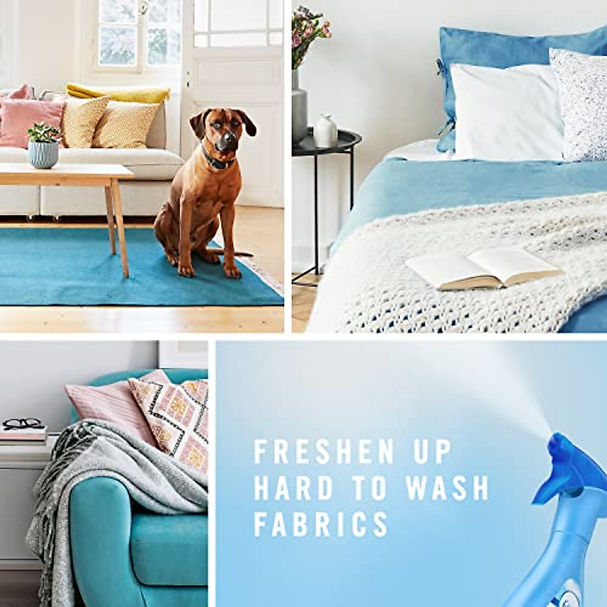 Febreze Air Freshener, Fabric Refresher Air Freshener, Pet Odor Eliminator Air Freshener, 27 oz