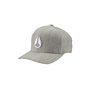 NIXON Deep Down Snapback Hat - Heather Gray/White