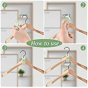 100 Pcs Clothes Hanger Hook Connector, 4 Colors Clothes Hangers Plastic Hooks, Hangers Space Saving Organizer for Heavy Clothes Closet