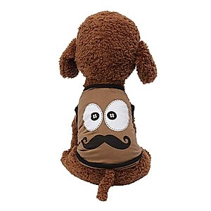 BOLUBILUY Fashion Pet Spring and Summer Breathable Bearded Vest Dog Cat Thin Lightweight Clothing Dog Pet Dog Clothes