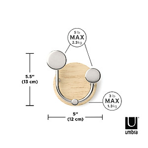 Umbra Melody Valet Wall Mounted Hook, Natural