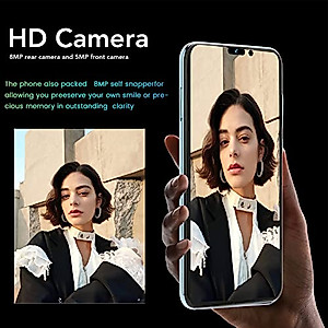 I14ProMax Smartphone, Unlocked Cell Phone for Androids, 6.1in 3G Network Dual SIM Cards, 4GB 32GB Storage, MTK6580A Quad Core CPU, 5MP 8MP Camera, 2G 5G WiFi GPS Bluetooth5.0