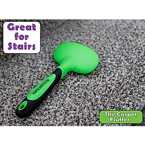 The Carpet Fluffer by Johnny World Products – Revitalize Matted Carpets and Rugs Instantly – Handheld, Easy-to-Use Tool for High-Traffic Areas, Stairs, and Pet Hair Removal