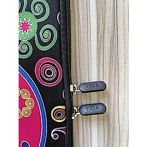 YIDA 11.6-Inch to 12-Inch Neoprene Laptop Sleeve All-Purpose Carrying Bags with Hidden Handles for 11", 11.6", 12", 12.5" Women MacBook/Tablet/Notebook/Ultrabook/Chromebook (Colorful)