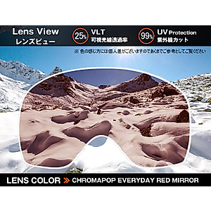 Smith I/O Mag Snow Goggle Replacement Lens (ChromaPop Everyday Red Mirror '21)