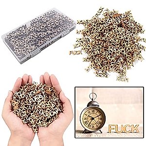 HZFLY FUCK Wooden Cutout Letter Piece, 200 pcs FUCK Piecse, ​Make Your Own Jar of Fucks, Fuck Gift for Valentine feets Day, Birthdays, Anniversaries