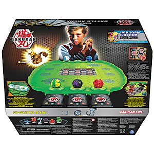 Bakugan Evo Battle Arena, Includes Exclusive Leonidas Bakugan, 2 Cards and BakuCores, Neon Game Board for Bakugan Collectibles, Ages 6 and Up