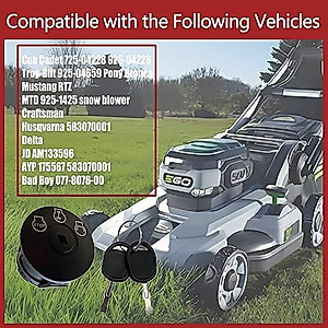 H-Jun Ignition Switch 3 Position with Key for Cub Cadet, MTD, Troy-Bilt, Husqvarna, Craftsman, Delta, JD Riding Lawn Mower, 725-04228, 925-04228