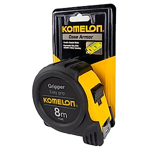Komelon PG85 8m by 25mm Metric Gripper Tape, Black