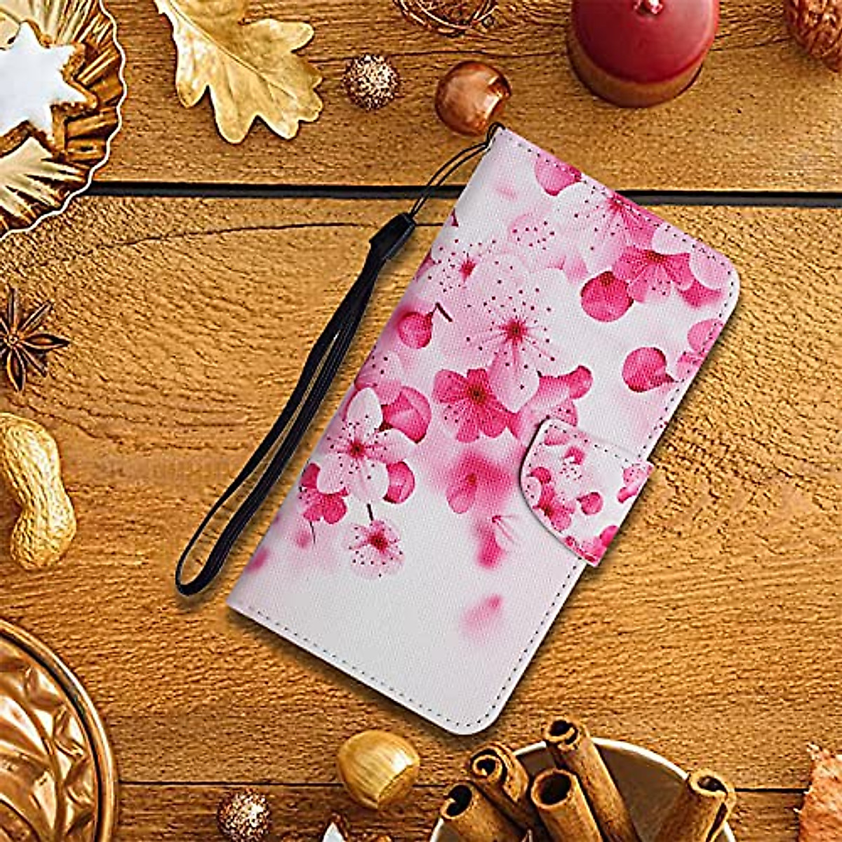 MTQLX Wallet Case for Oppo Reno 6 PRO 5G Premium Luxury Flower Pattern Woman PU Leather Wallet Case with [Kickstand][Wrist Strap],for Oppo Reno 6 PRO 5G (#01)