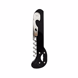 Original Franmara Boomerang Classic Waiter Style Corkcrew with Foil Cutter - Black