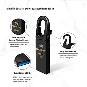 SEKC 128GB USB 3.1 Hook Memoria Flash Drive - SDM32128G
