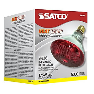 Satco S4751 Medium Light Bulb in Bronze/Dark Finish, 5.31 inches, 1 Count (Pack of 1), Red Heat