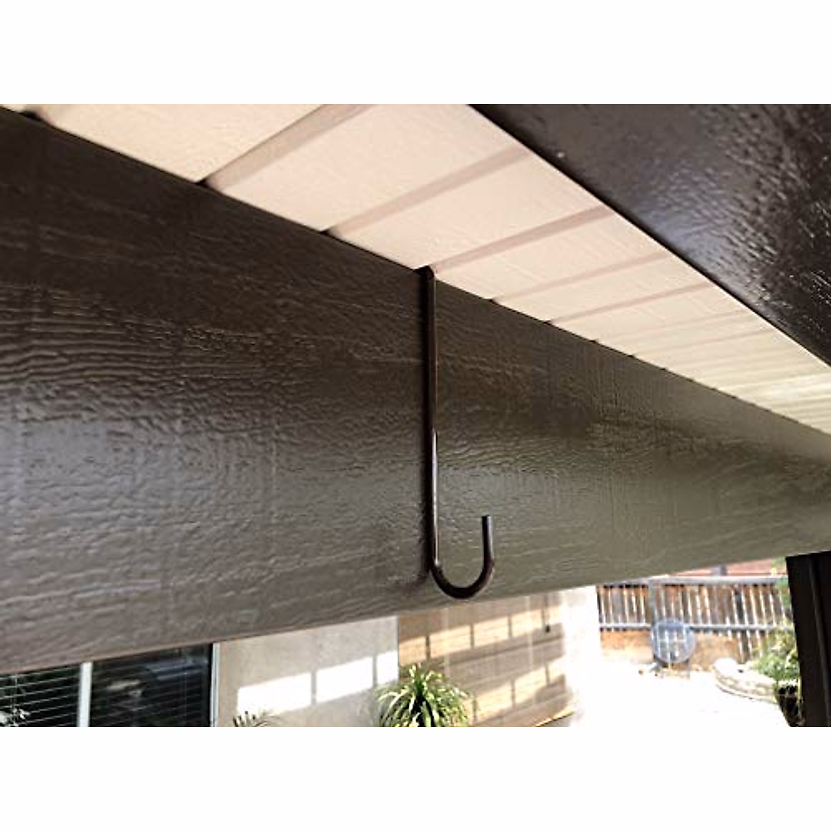 Alumahangers Solid Powder Coated Steel for Non-Insulated Spanish Brown Alumawood Patio Covers (6 Pack)