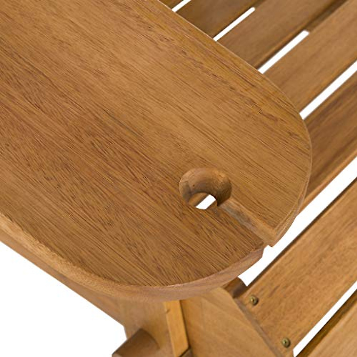 Safavieh PAT7034A-SET2 Outdoor Collection Breetel Teak (Set of 2) Adirondack Chair, Natural