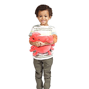 Manhattan Toy Crabby Abby Velveteen Sea Life Toy Crab Stuffed Animal, 12"