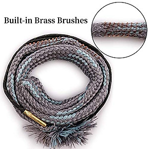 Aimee_JL New Bore Cleaner .50 Cal .54 Cal Gun Barrel Cleaning Rope Rifle/Pistol/Shotgun Brass Brush Cleaning Cord