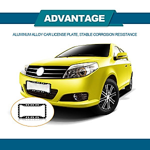 Paw Print License Plate Frame - 2 Pcs Personalise Aluminum Car License Plate Cover Dog Paw License Plate Holder, 4 Pieces Paw Valve Stem Caps, 2 Pieces Paw mat