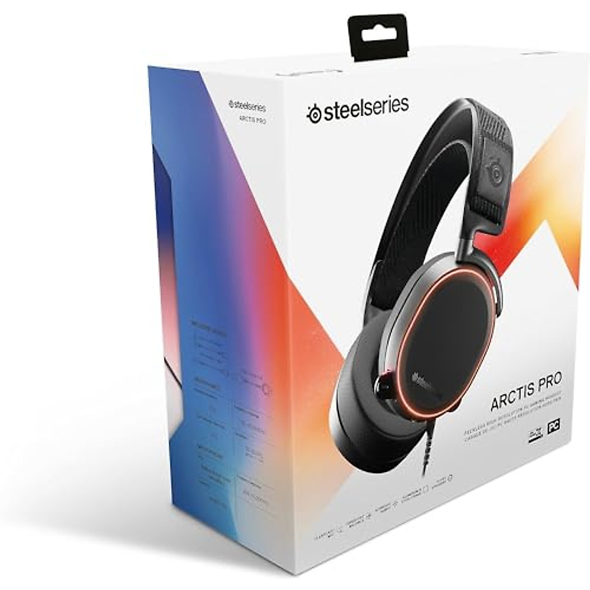 steelseries Arctis Pro High Fidelity Gaming Headset - Hi-Res Speaker Drivers - DTS Headphone:X v2.0 Surround for PC (Renewed)