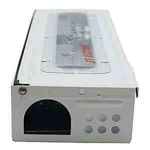 JT Eaton 423CL-WH Little Pete Slim Multi Catch Mouse Trap with Clear Lid and White Powder Coat, No Bait Needed, Pack of 12