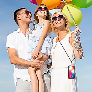 3 Pcs Universal Nylon Phone Lanyard, Smartphone Strap Cell Phone Lanyard Mobile Phone Lanyards with Adjustable Neck Strap, Detachable Clear Pad for Women and Men Most Smartphones, White+Grey+Black