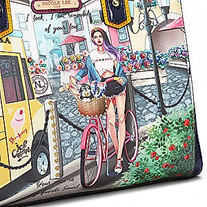 Nicole Lee Cozy Street in Milan Large Satchel