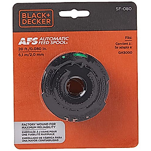BLACK+DECKER Trimmer Line, 20-Foot, 0.08-Inch, Auto Feed (SF080)