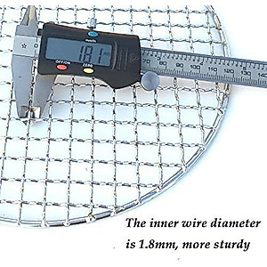 Comicfs Steaming Racks Dia 11.6" Round Barbecue Grids Cross Wire Footed Steaming Stainless Steel Cooling Rack with Legs Multi-Purpose Grill Rack for Airfryer Instant Pot/Pressure Cooker (29.5cm/11.6")