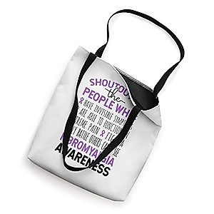 Shoutout To The People, Fibromyalgia Awareness Tote Bag