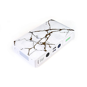HALO Bolt Compact Portable Car Jump Starter - Car Battery Jump Starter with 2 USB Ports to Charger Devices, Portable Car Charger - Gold Marble