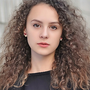 S925 Silver Cute small Mouse Stud Earrings,Delicate Red Cute Bow Mouse Animal Stud Earrings for Women Daily Wear Holiday Birthday Gifts