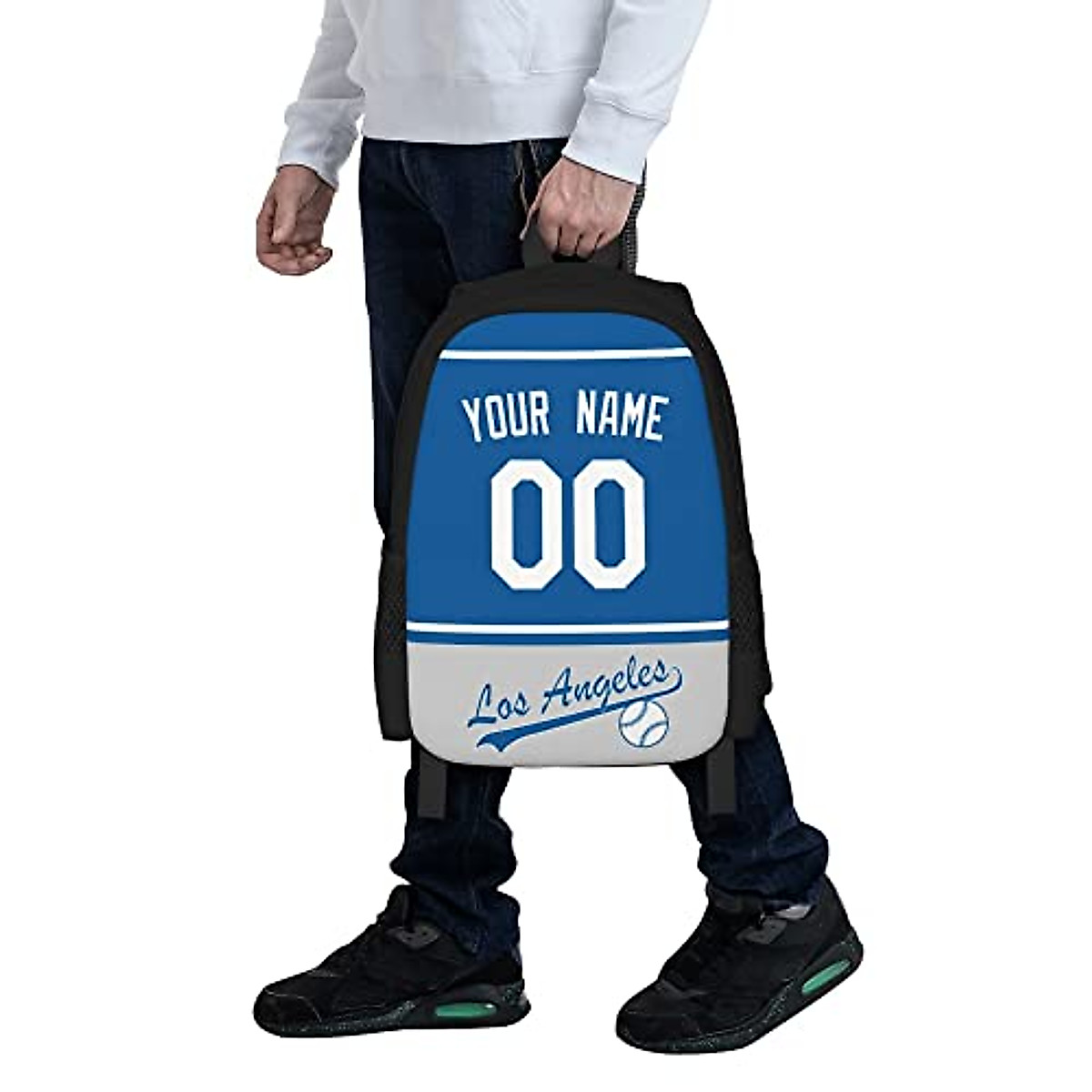 ANTKING Los Angeles Backpack High capacity Custom Any Name and Any Number Gifts for Kids Men Fans