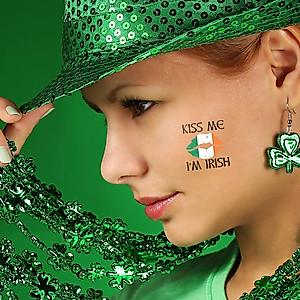 St. Patrick’s Day Temporary Tattoos | Pack of 40 | MADE IN THE USA | Skin Safe | Removable