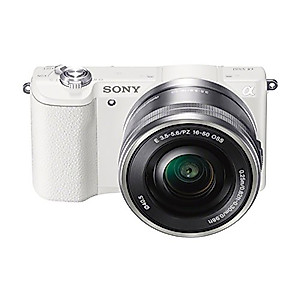 Sony a5100 16-50mm Mirrorless Digital Camera with 3-Inch Flip Up LCD (White)