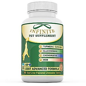 IPL Advanced Hip & Joint Formula - 90 Mobility & Pain Relief Dog Chews - Glucosamine, Chondroitin, MSM, & Turmeric for Superior Joint Health