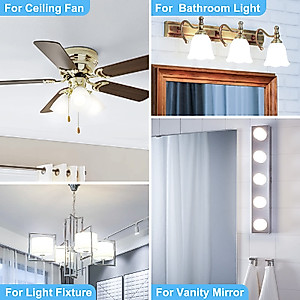 Sailstar Candelabra LED Light Bulbs 60-Watt Equivalent, Daylight White 5000K, E12 Candelabra Base, 6 Watt A15 LED Bulbs for Ceiling Fan, Vanity Mirror Light | 6-Pack