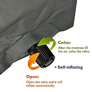 Hoybell Baby Mat Compatible with 50x50 inch Playpen, Self Inflating Mattress Play Yard Pad with Carry Case, Portable and Comfortable – Dark Grey