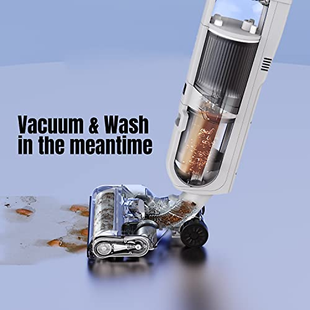 HAUSMEISTER Corded Multi-Surface Floor Washer Wet and Dry Vacuum with Brush Roller Self-Cleaning for Hard Floor and Carpet Digital Display Cleaner Included for pet Hair and Daily Messes